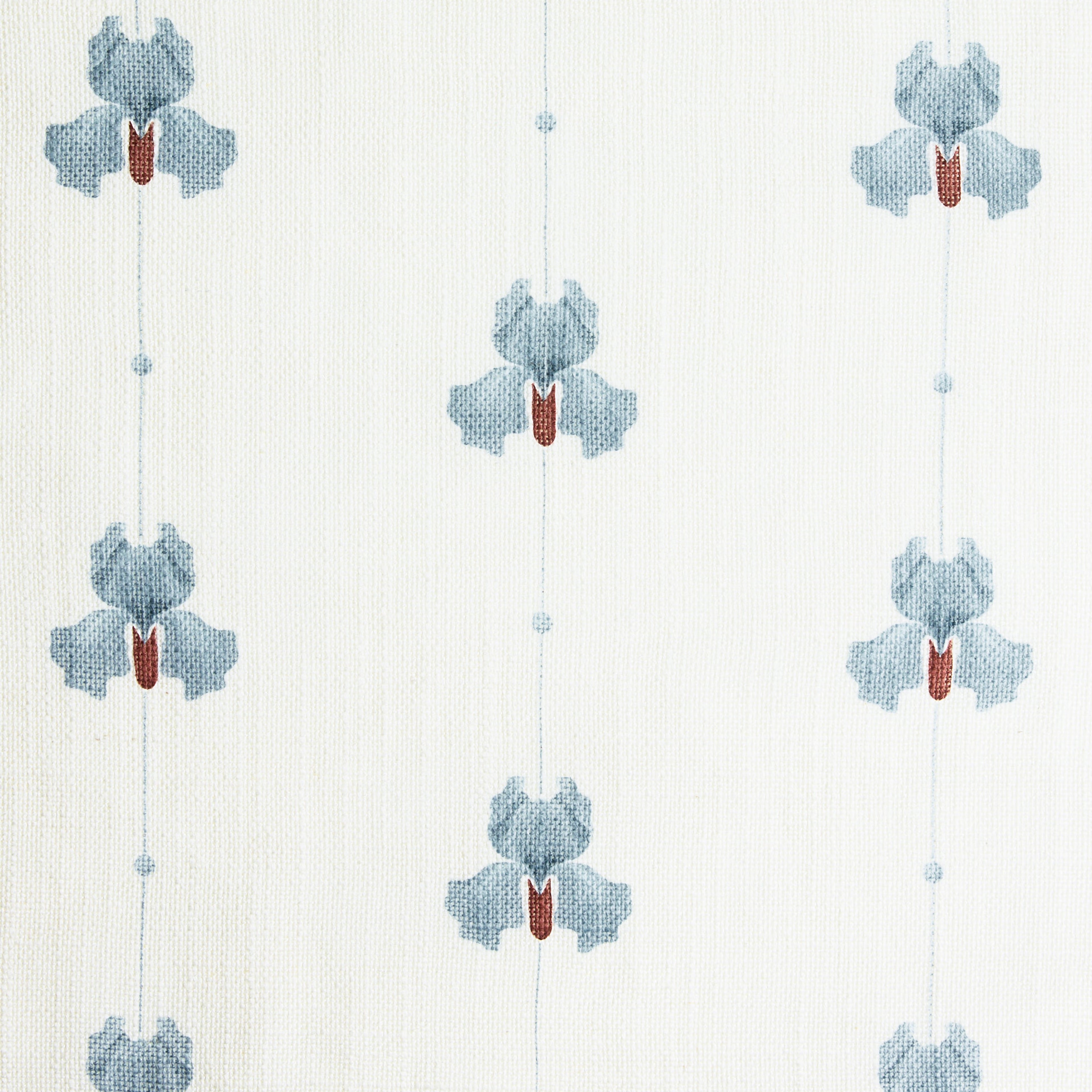 Sweet Pea Linen curtain fabric sample – Dove Blue – ATT PYNTA