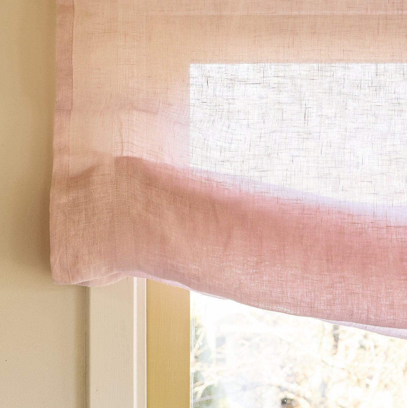 Sheer linen soft roman blind - pink – ATT PYNTA