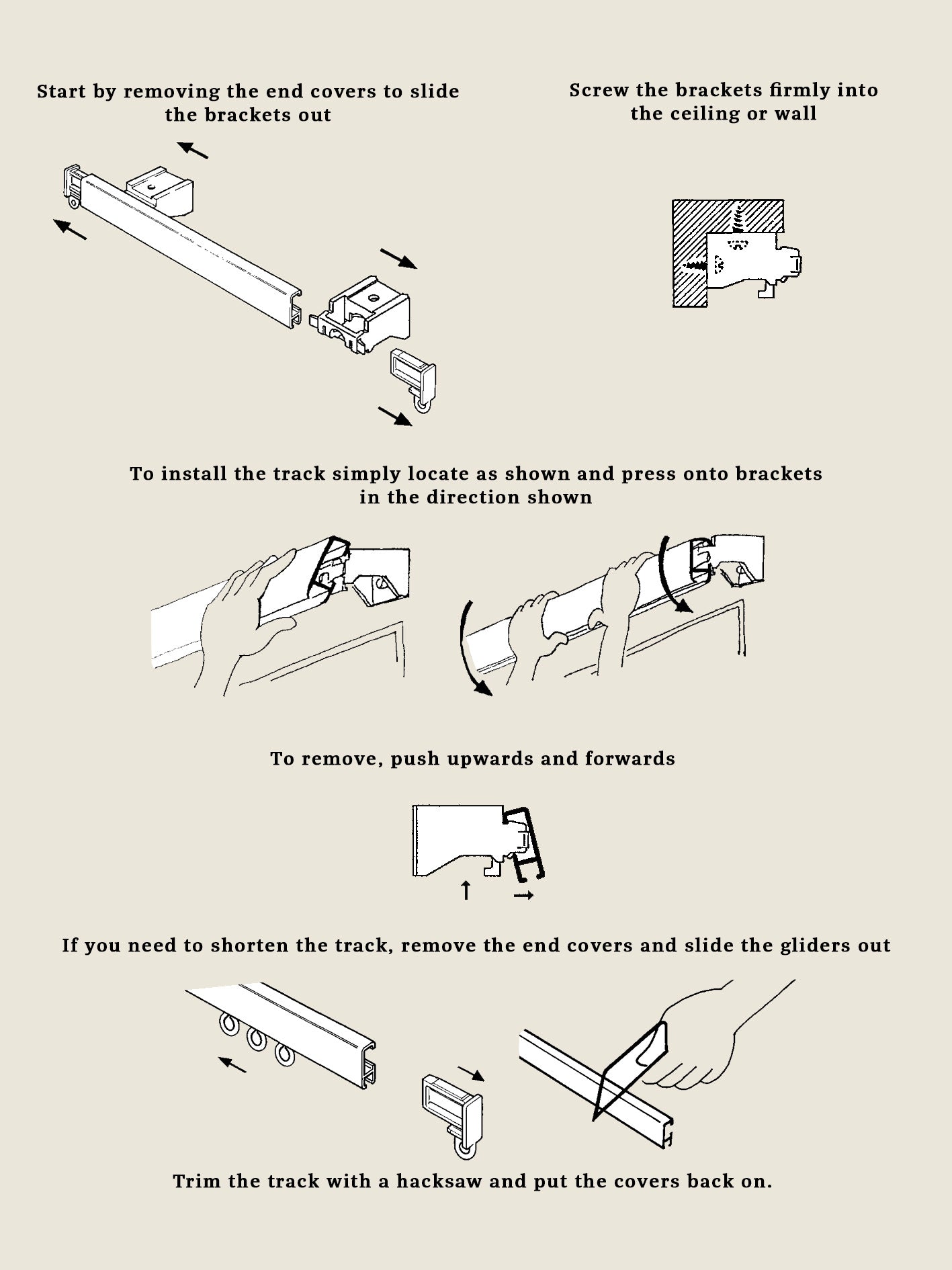 Custom length curtain track - white – ATT PYNTA
