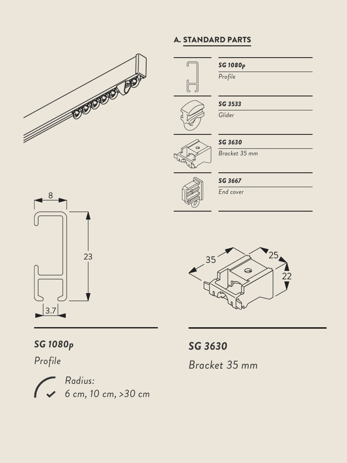 Custom length curtain track - black – ATT PYNTA